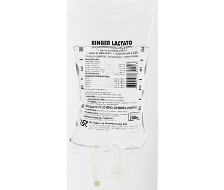 JP SOL INJ RINGER C/ LACTATO 500 ML - SOLUCAO INJETAVEL