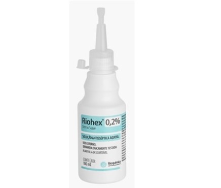 RIOQUIMICA RIOHEX 0,2% DERMO SUAVE 100ML ALMOTOLIA - RIOQUIMICA