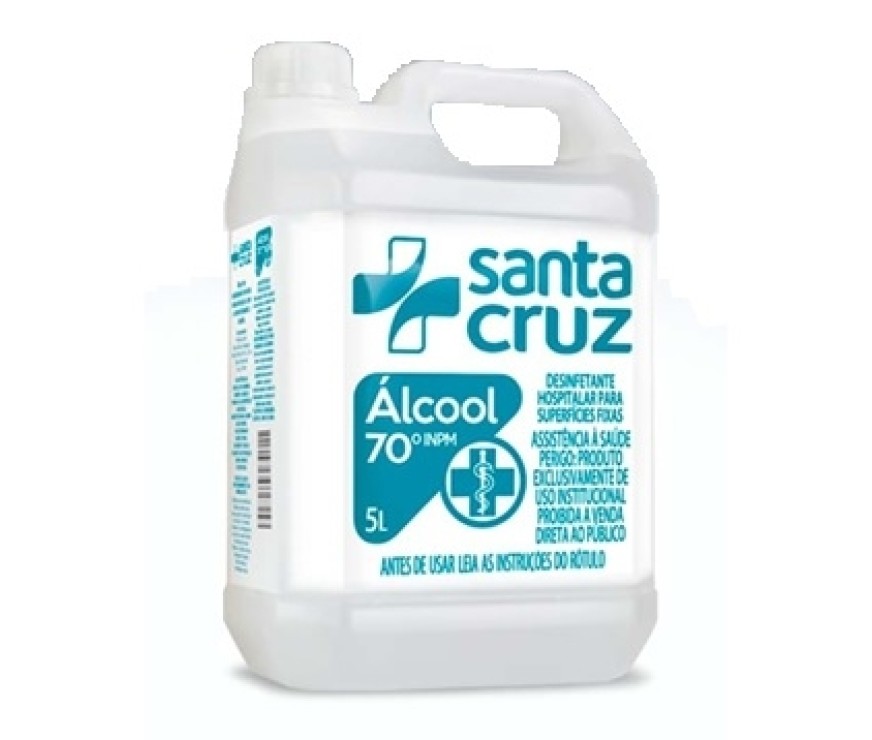 SANTA CRUZ ALCOOL 70 GL 5000ML - ALCOOL