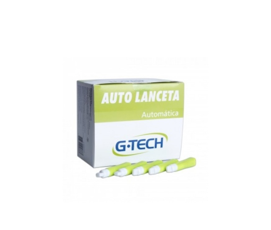 G-TECH AUTO LANCETA MINI 23G C/100 - DIABETES / ACESSORIOS
