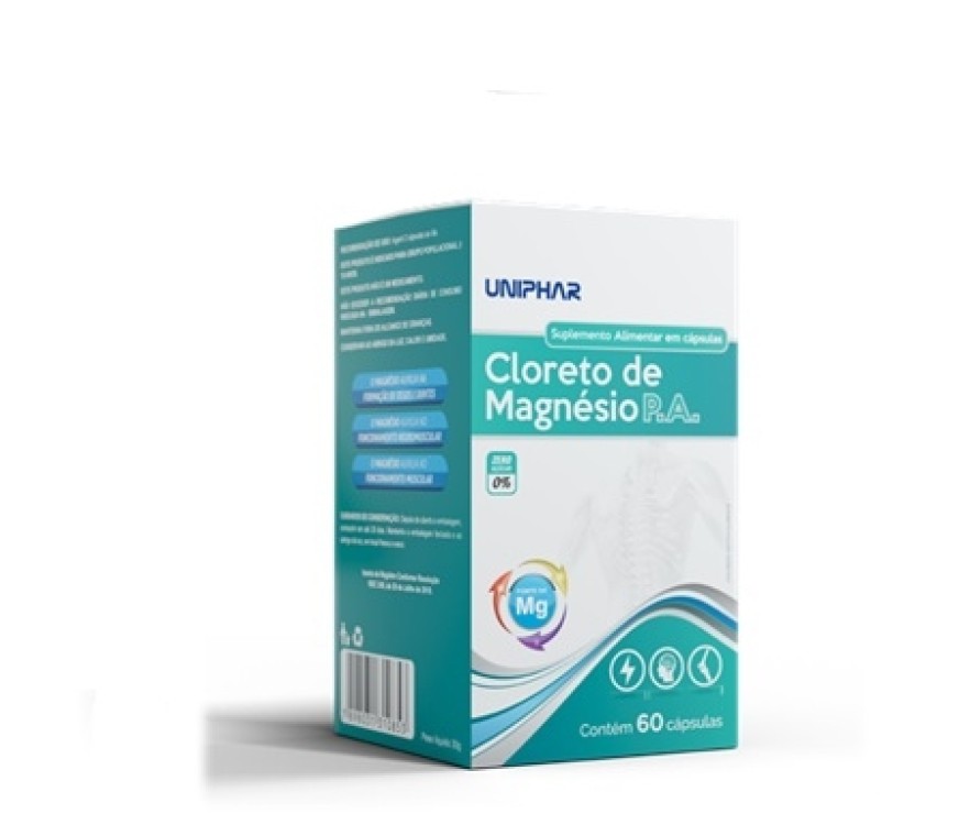 UNIPHAR CLORETO MAGNESIO 60 CAPS 500MG - UNIPHAR - OFICINAIS